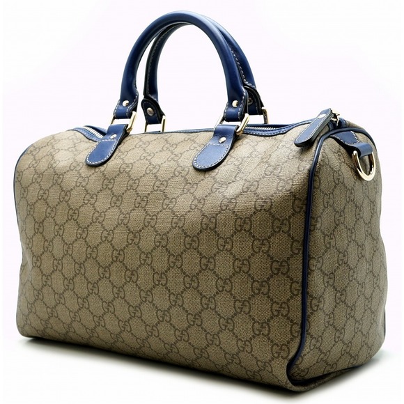 Gucci | Bags | Gucci Tan Gg Mini American Khaki Supreme Leather Blue ...